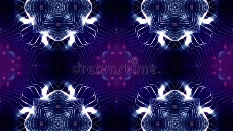 Blue Violet Loopable Abstract Particle Background with Depth of Field, Glow Sparkles of Lights ...