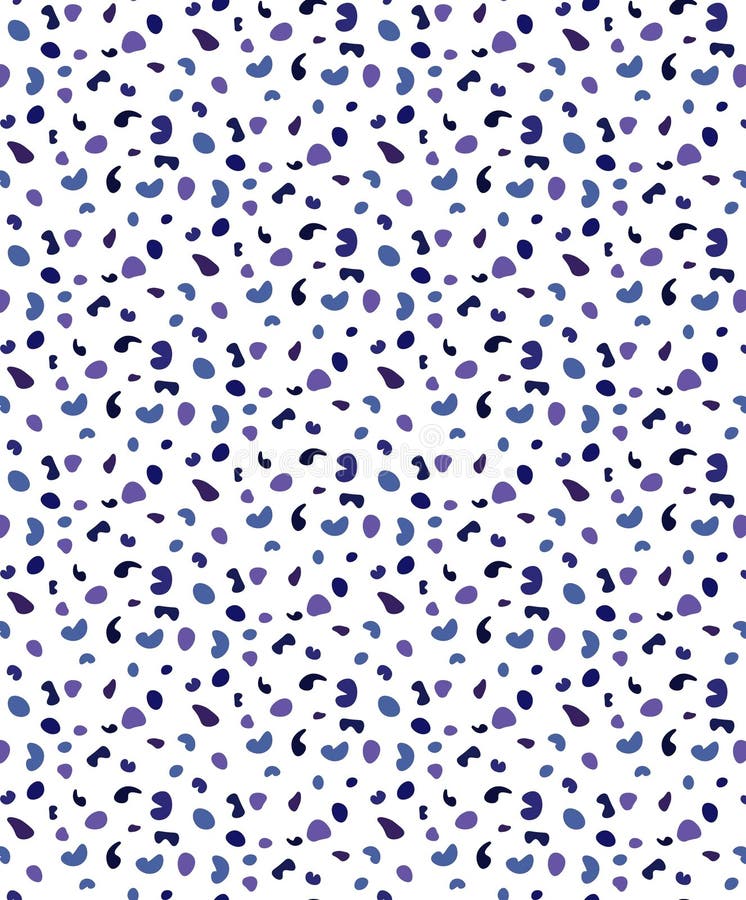 Blue and Violet Random Dots Vector Seamless Pattern Background ...