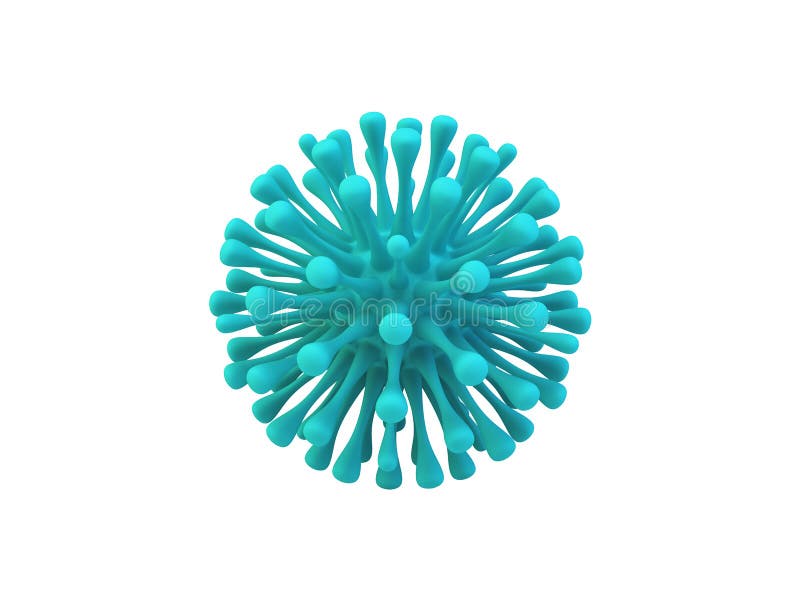 Blue virus illustration stock illustration. Illustration of circle ...
