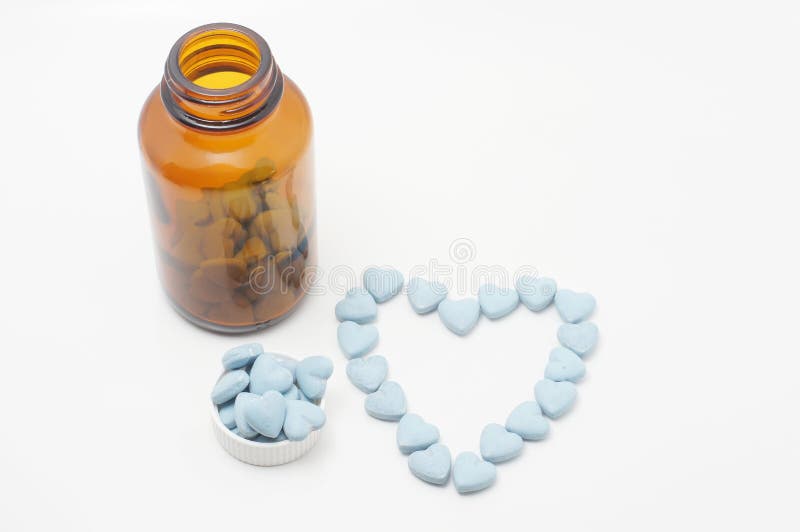 Blue vitamins with bottle stock image. Image of pharmacy - 31554487