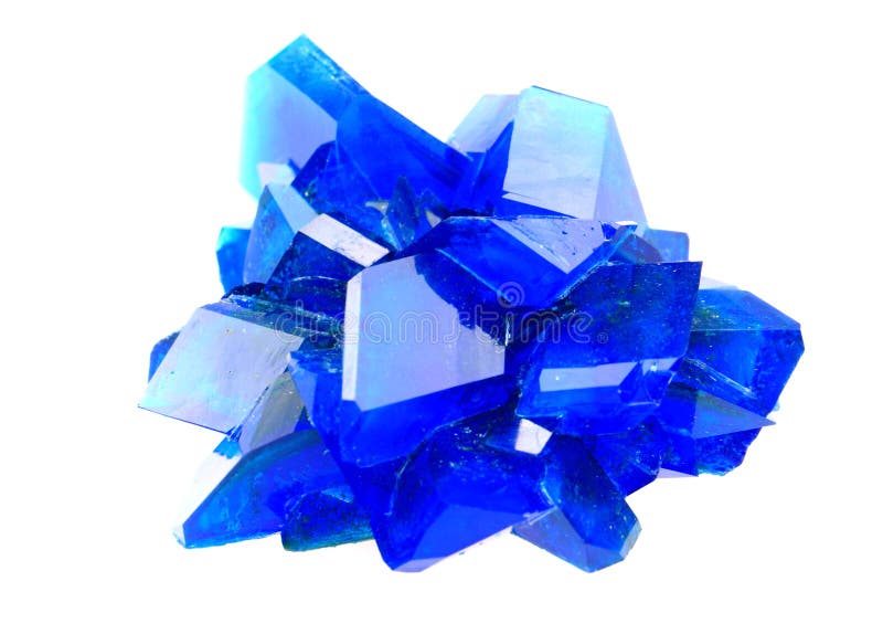 Blue Vitriol Crystals Copper Sulfate Background Stock Image - Image of ...