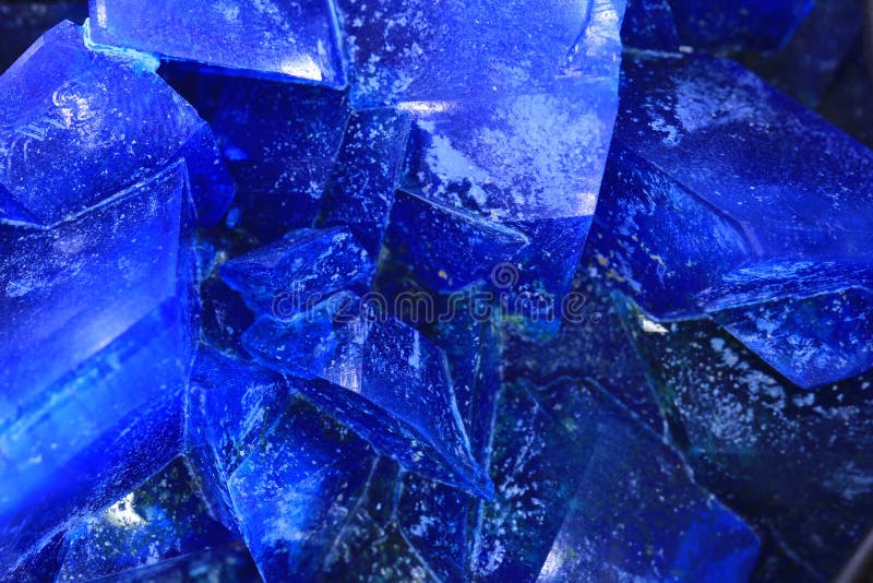 Blue Vitriol Mineral Texture Stock Photo - Image of copper, blue: 186176390