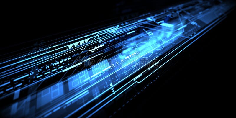 Abstract Complex Technology Concept Stock Illustration - Illustration ...