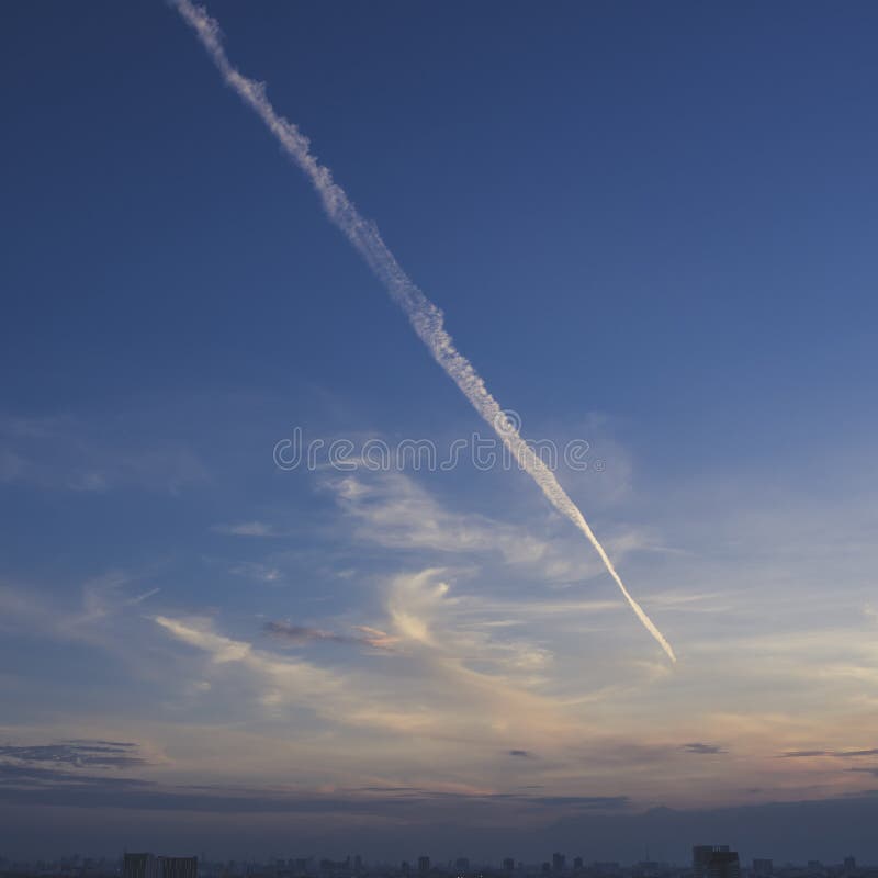 Blue vivid sky. stock photo. Image of vivid, smooth, weather - 82725052