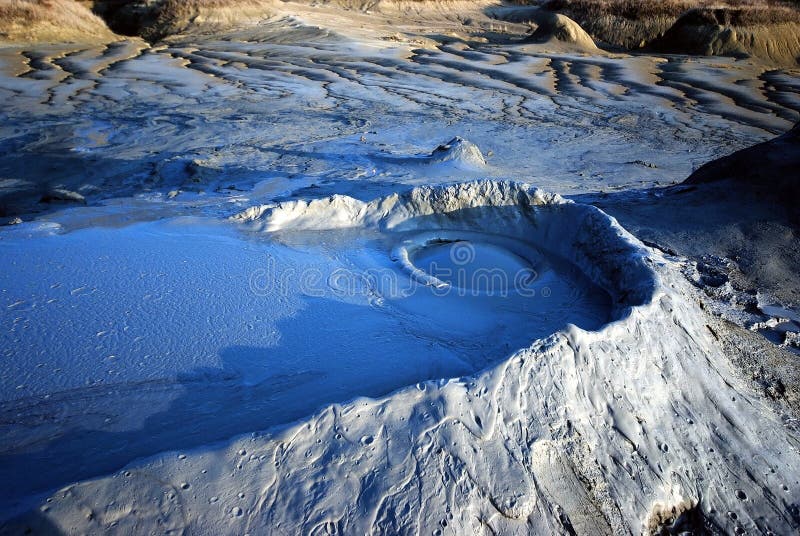 Blue volcano stock photo. Image of ruins, tree, dreams - 5571746