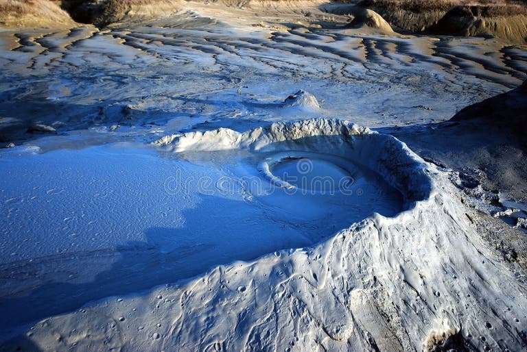 Blue volcano stock photo. Image of ruins, tree, dreams - 5571746