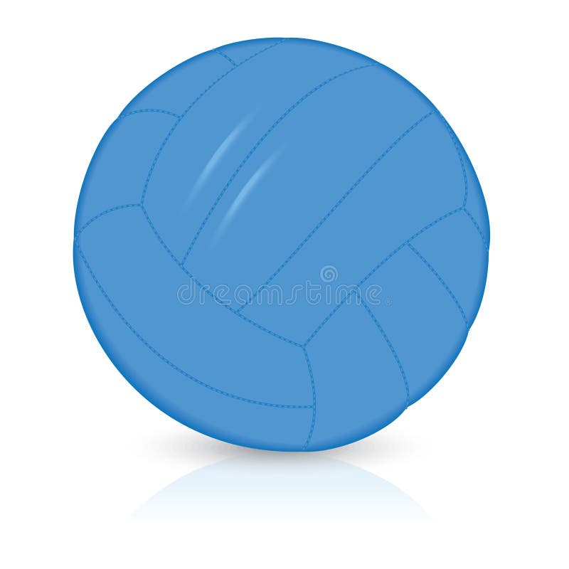 Blue Volleyball Ball Icon, Cartoon Style Stock Vector - Illustration of ...