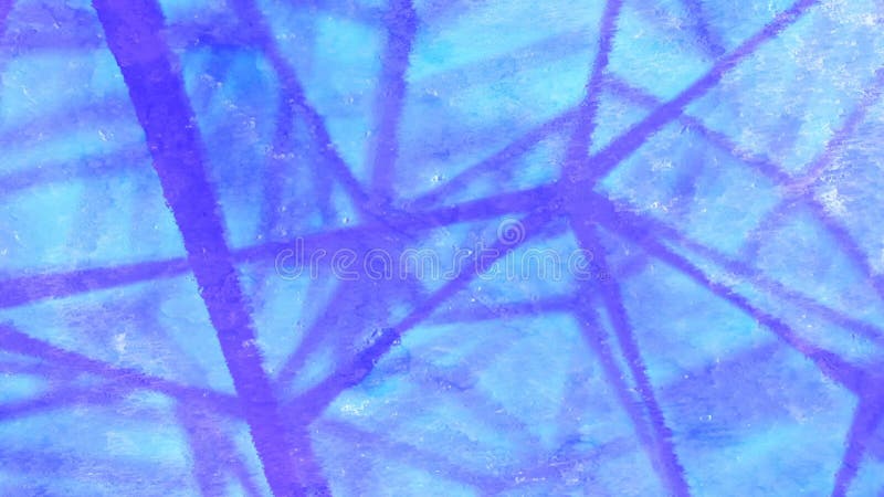 Blue Light Passes through a Moving Geometric Structure. 3d Render Loop ...