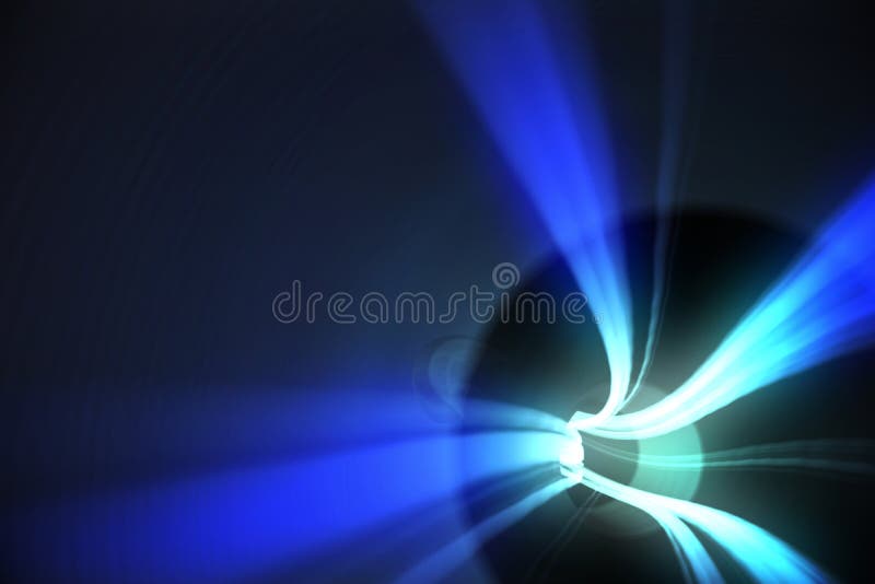 Blue Vortex with Bright Light Stock Illustration - Illustration of glow ...
