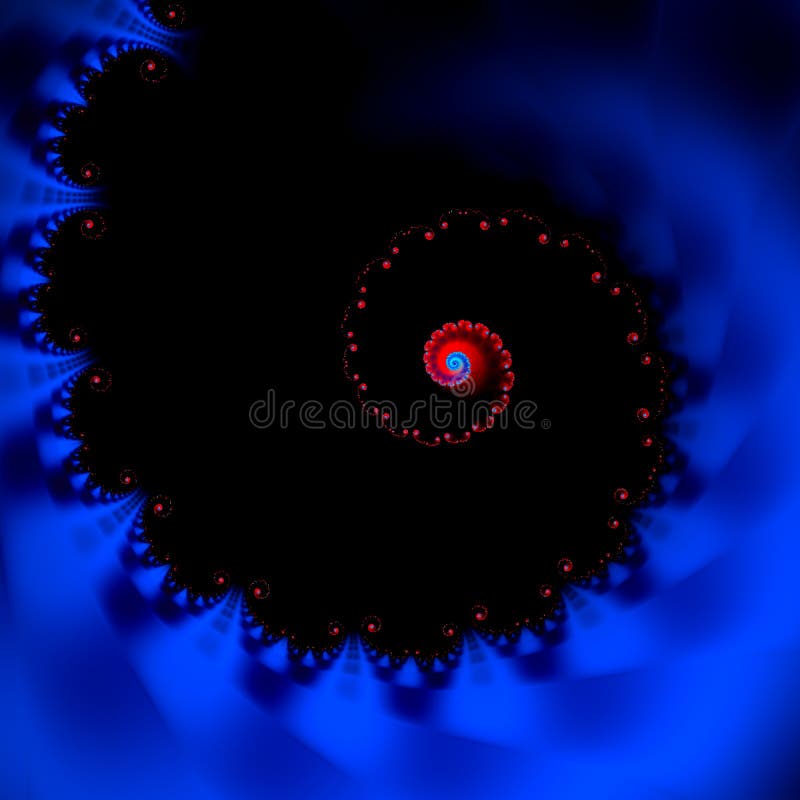 Blue Vortex, Spiral Concept Art , Ratio Beauty Design, 3D Illustration ...