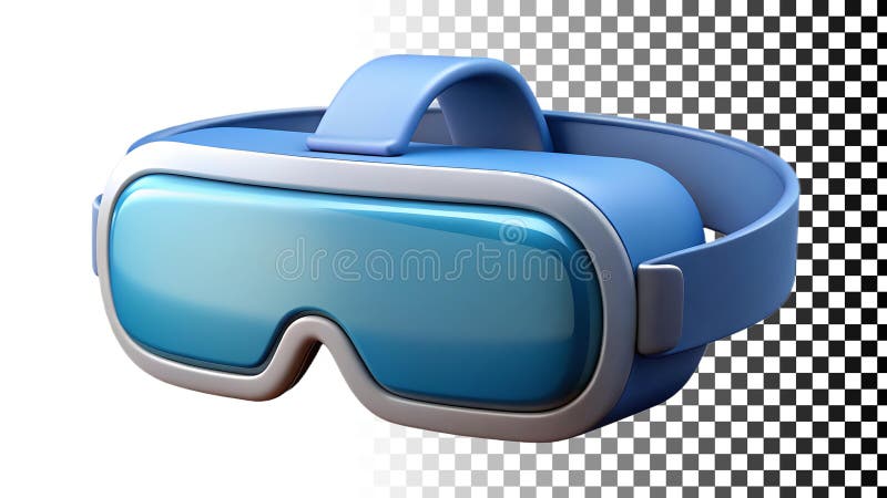 Blue VR Headset for Virtual Reality Showcasing Gaming Gear and Tech ...