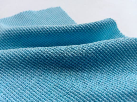 Blue waffle knit structure stock photo. Image of furniture - 226867614