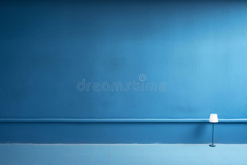 Blue Wall Backdrop, Soft Light & Shadow for Studio Portraits and ...
