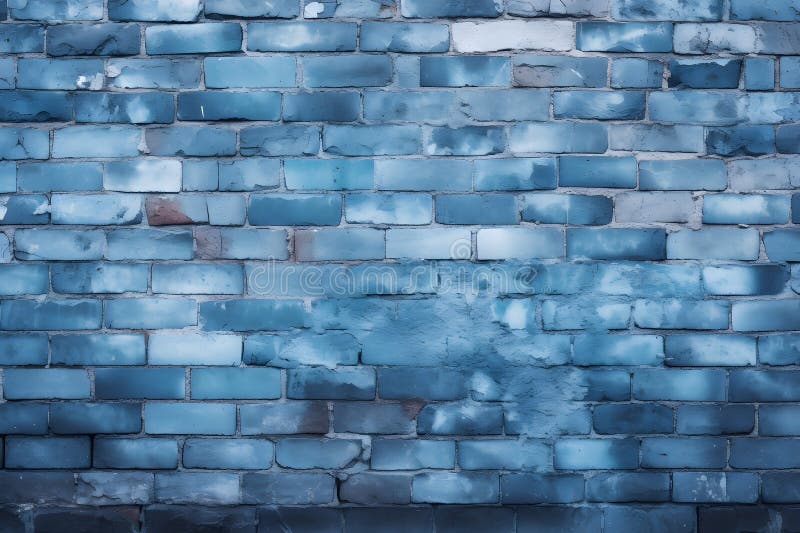 Blue Wall Background. Abstract Blue Brick Wall Texture Background Stock ...