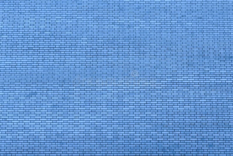 Blue Wall Made of Brick for Backgrounds and Textures. Stock Image ...