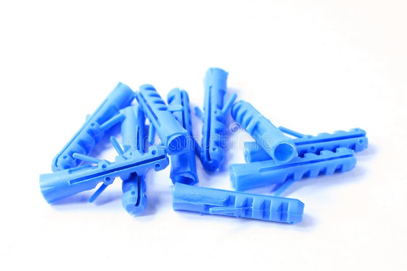 Blue wall plugs stock photo. Image of blue, fixing, wall - 13277094