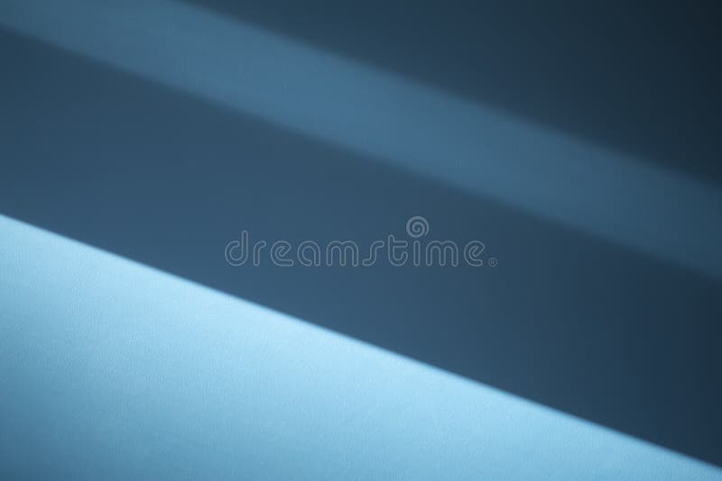 Blue Wall Shadows Background. Sunlight with Shadows on Clean Empty Wall ...