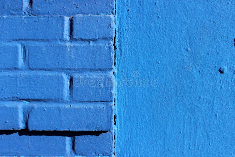 The Blue Wall. Blue Wall Texture. Saturated Classic Blue. Stock Photo ...