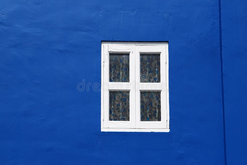 Blue Walls And White Windows Picture. Image: 2430184