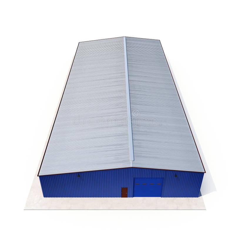 Blue Warehouse Presentation Poster Stock Vector - Illustration of ...