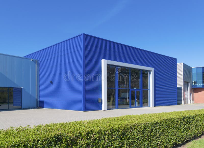 Steel building stock image. Image of concrete, steel, shop - 9051923