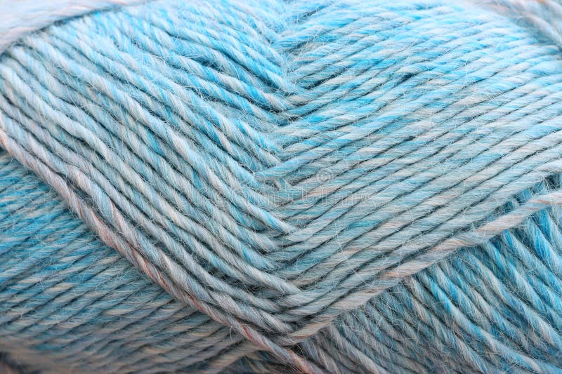 Blue Warm and Cozy Yarn Ball of Alpaca Wool Stock Image - Image of ...