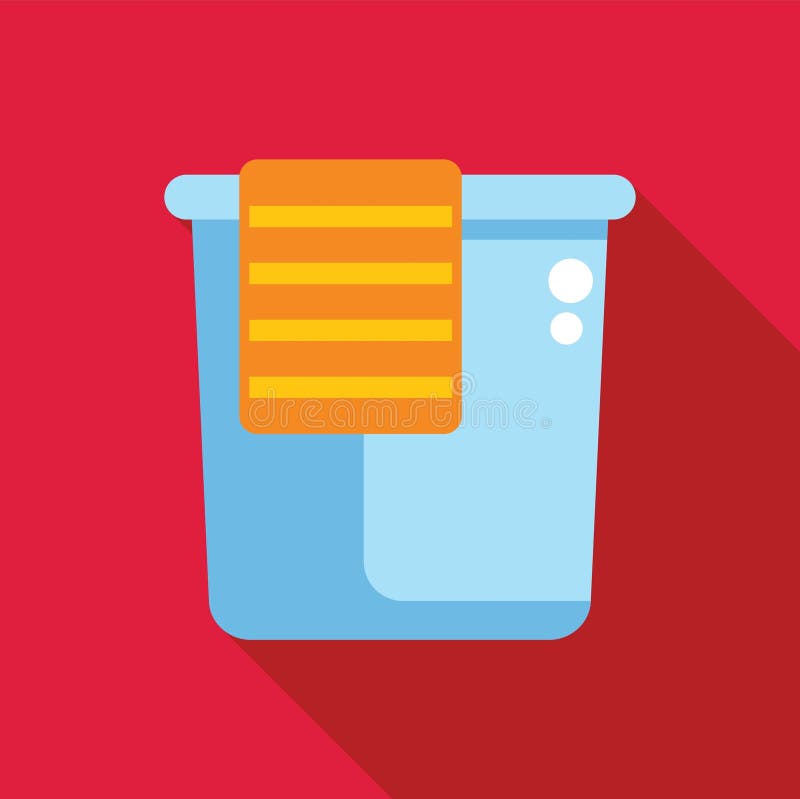 Blue Washing Machine Washing a Yellow Striped Cloth Stock Vector ...