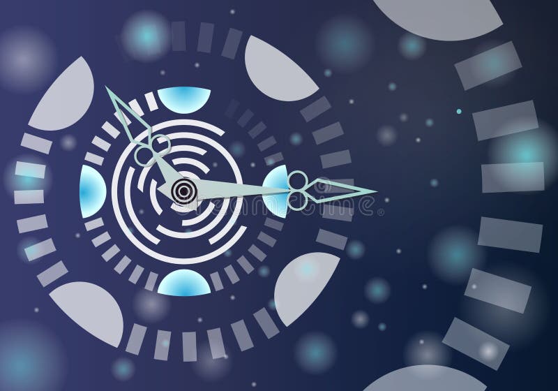 Blue Watch stock vector. Illustration of style, circle - 60114361