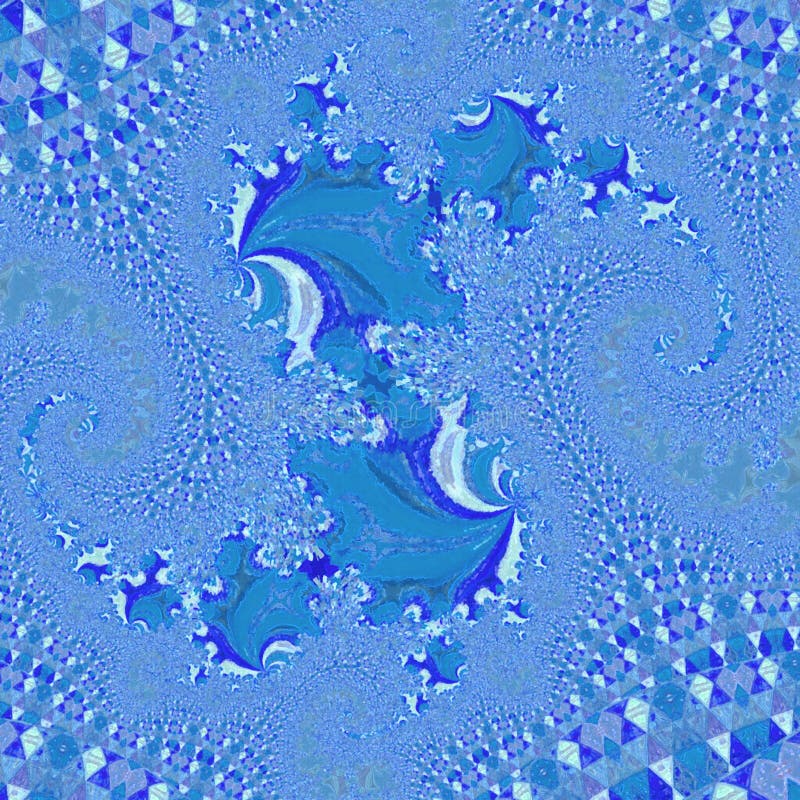 Blue Water Abstract Curly Background Texture. Big Blot Spread Stock ...