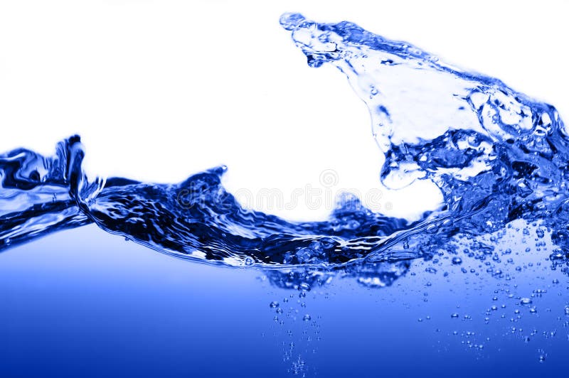 Blue Water Against White stock photo. Image of blue, elegance - 9016210