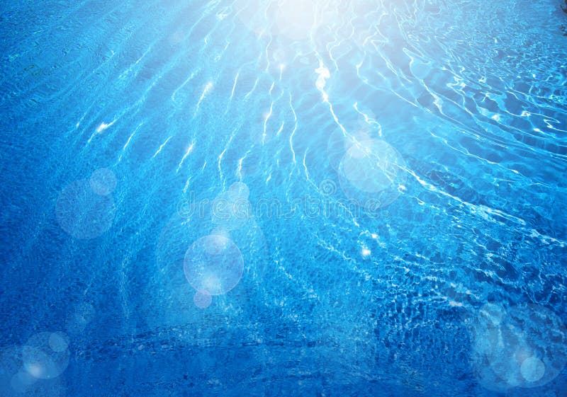 Blue water background stock photo. Image of bokeh, blue - 19626706