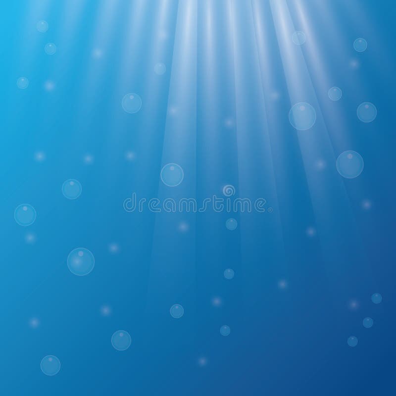 Blue water background stock illustration. Illustration of reflection ...