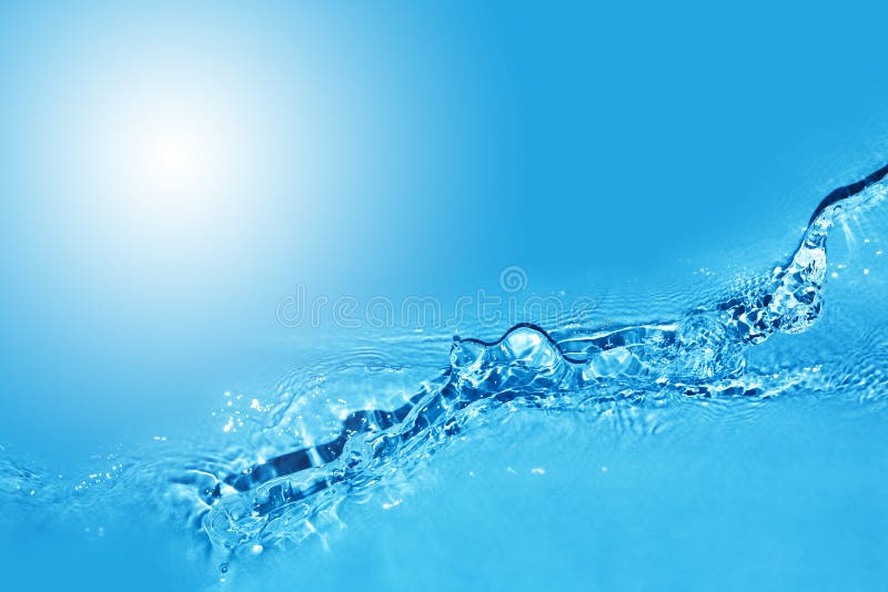 Blue Water Background stock photo. Image of blue, wave - 63161996