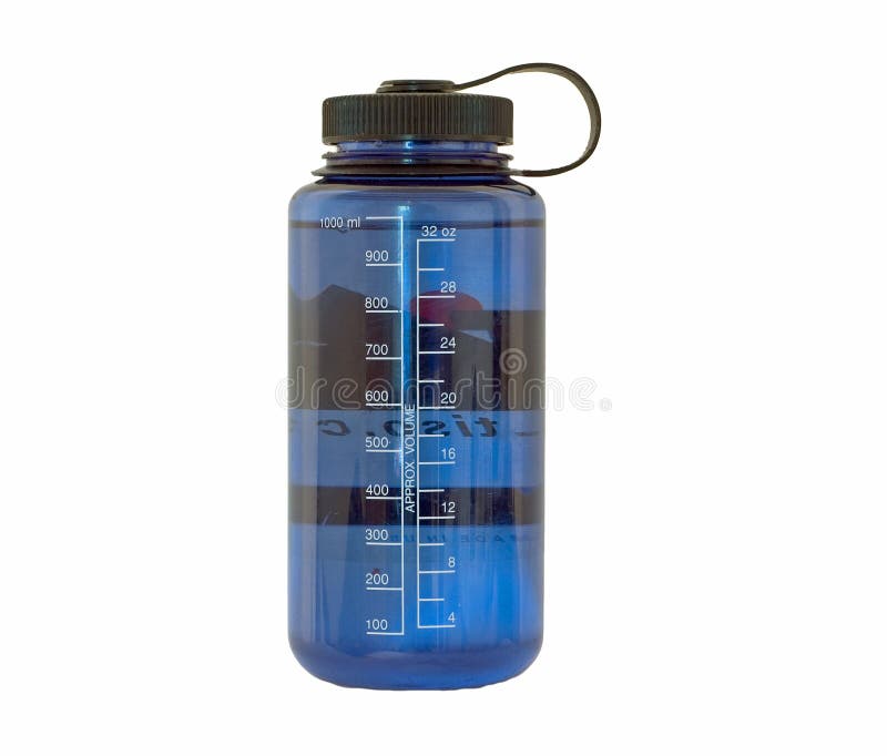Blue Water Bottle stock image. Image of sports, drink - 5684281
