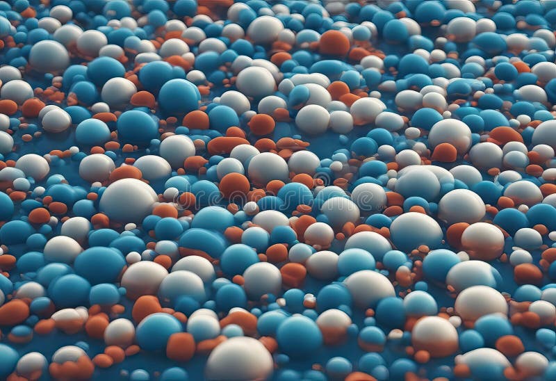 Blue Water Bubble Blob Abstract Smooth Background Stock ...