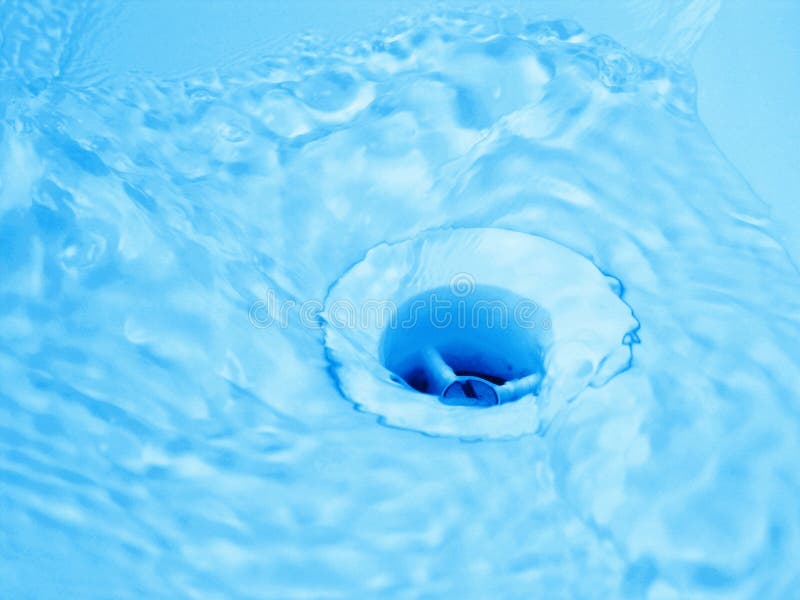 Blue water drain stock image. Image of home, laver, basin - 988201