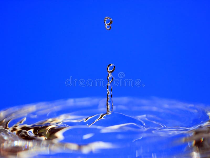 Blue water drop stock image. Image of shiny, rain, close - 12572705