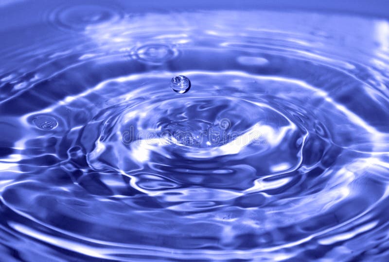Blue water drop stock photo. Image of drops, wavy, still - 3340370