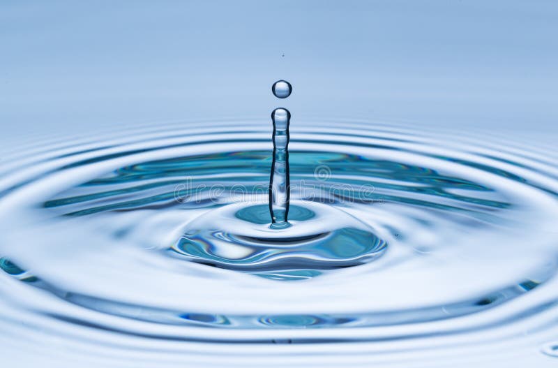 Blue water drop falling stock photo. Image of beauty - 60990376
