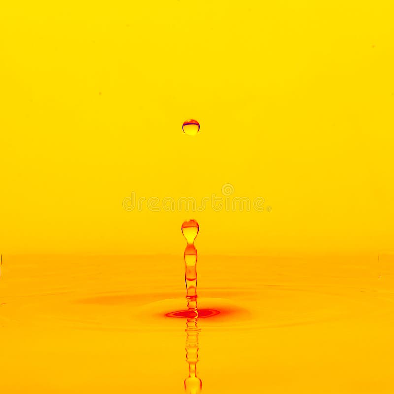 Blue Water Drop Falling Down Stock Photo - Image of splash, drop: 69127804