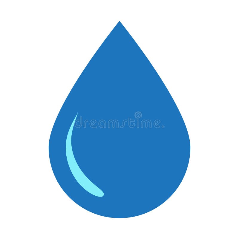 Drop Icon. Blue Water Drop Icon. Stock Illustration - Illustration of ...