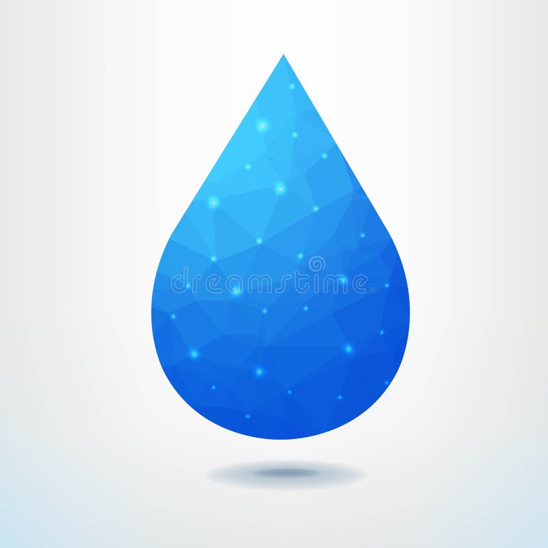 Blue Water Drop Icon Isolated Stock Vector - Illustration of vector ...