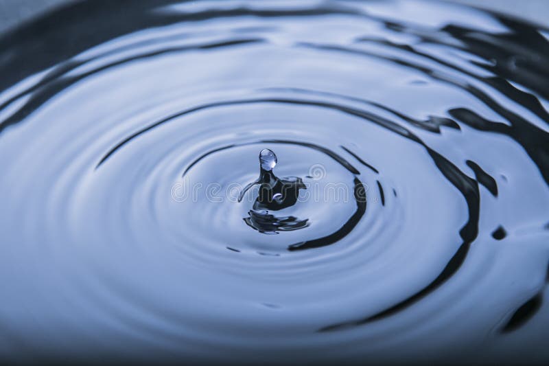Blue water drop stock photo. Image of water, feature - 59282422
