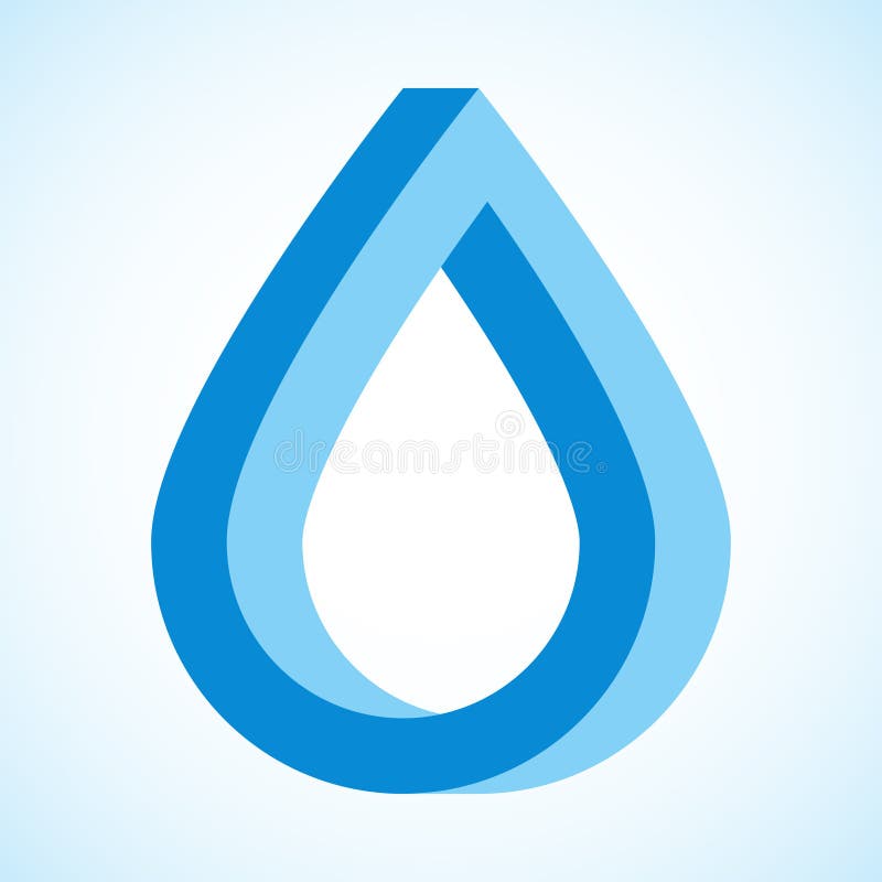 Blue Water Drop Logo. Vector Icon Stock Vector - Illustration of design ...