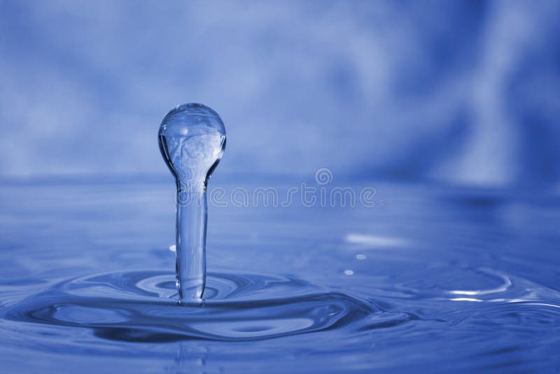 Blue water drop splash stock photo. Image of color, clear - 17933766