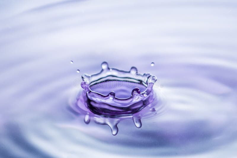 Water Drop Splash Crown in Blue Tones Stock Image - Image of cold ... Water Drop Splash Crown in Blue Tones Stock Image - Image of cold ...