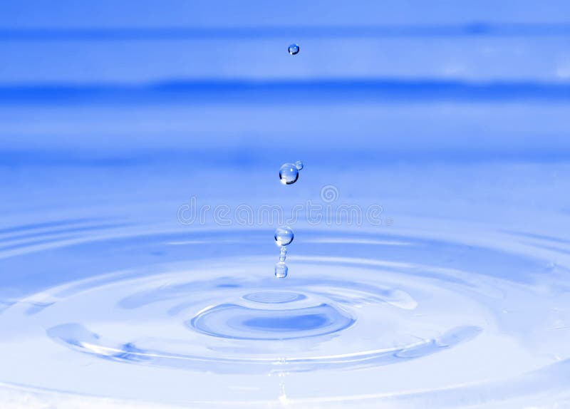 Blue water drop, splash stock image. Image of falling - 54462463