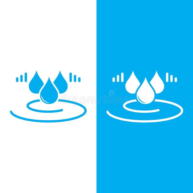 Blue Water Drop Vector Logo Icon Stock Vector - Illustration of concept ...