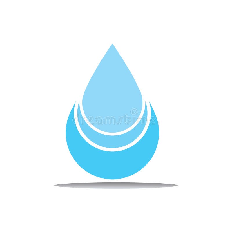 Blue Water Drop Vector Logo Icon Stock Vector - Illustration of ...