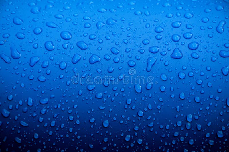 Blue Water Droplets Background Gradient Stock Photo - Image of focus ...